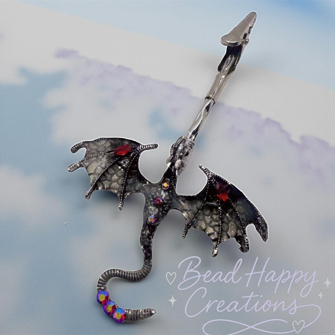 Dragon ATM Card Clip, Fantasy Gothic Card Grabber, Handmade Dragon ...
