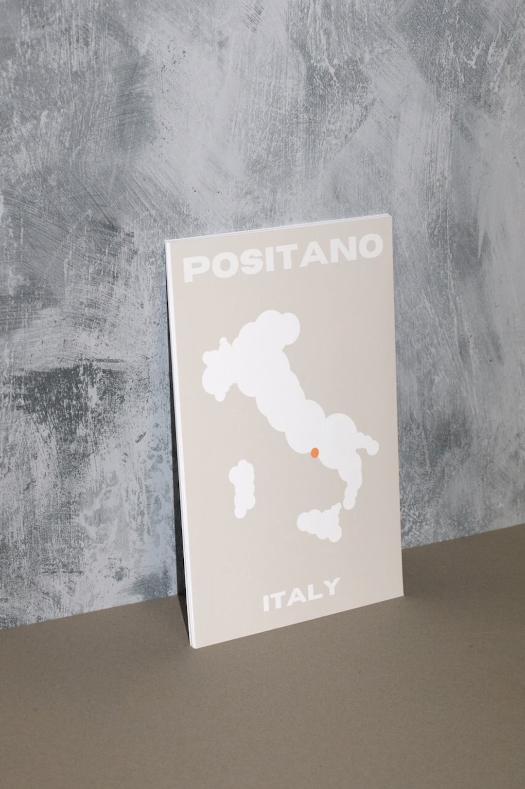 Mapa de Positano Impresión de Italia Arte de la pared de - Etsy España