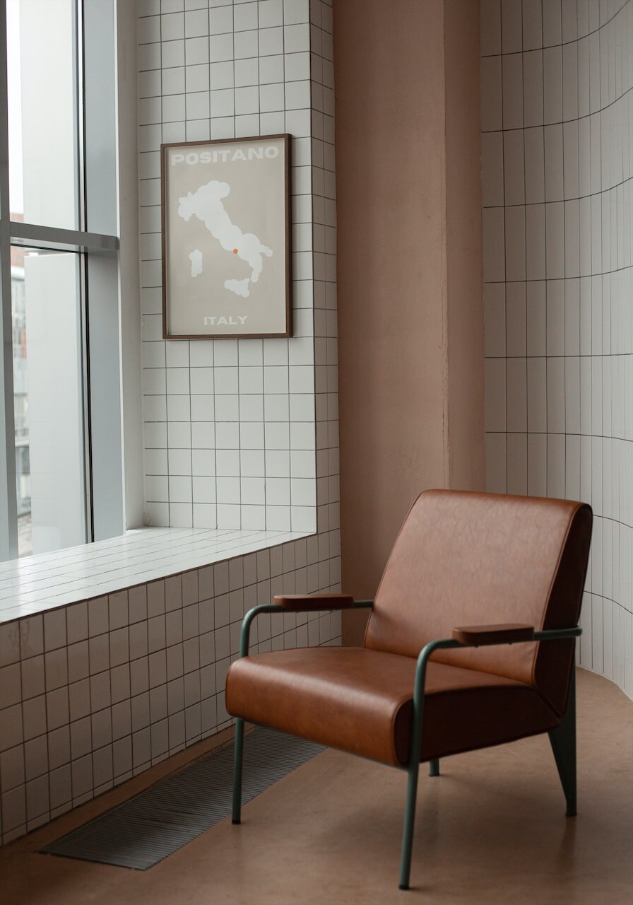 Mapa de Positano Impresión de Italia Arte de la pared de - Etsy España