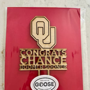 Personalized College Cake Topper, Graduation Gift, University of ...