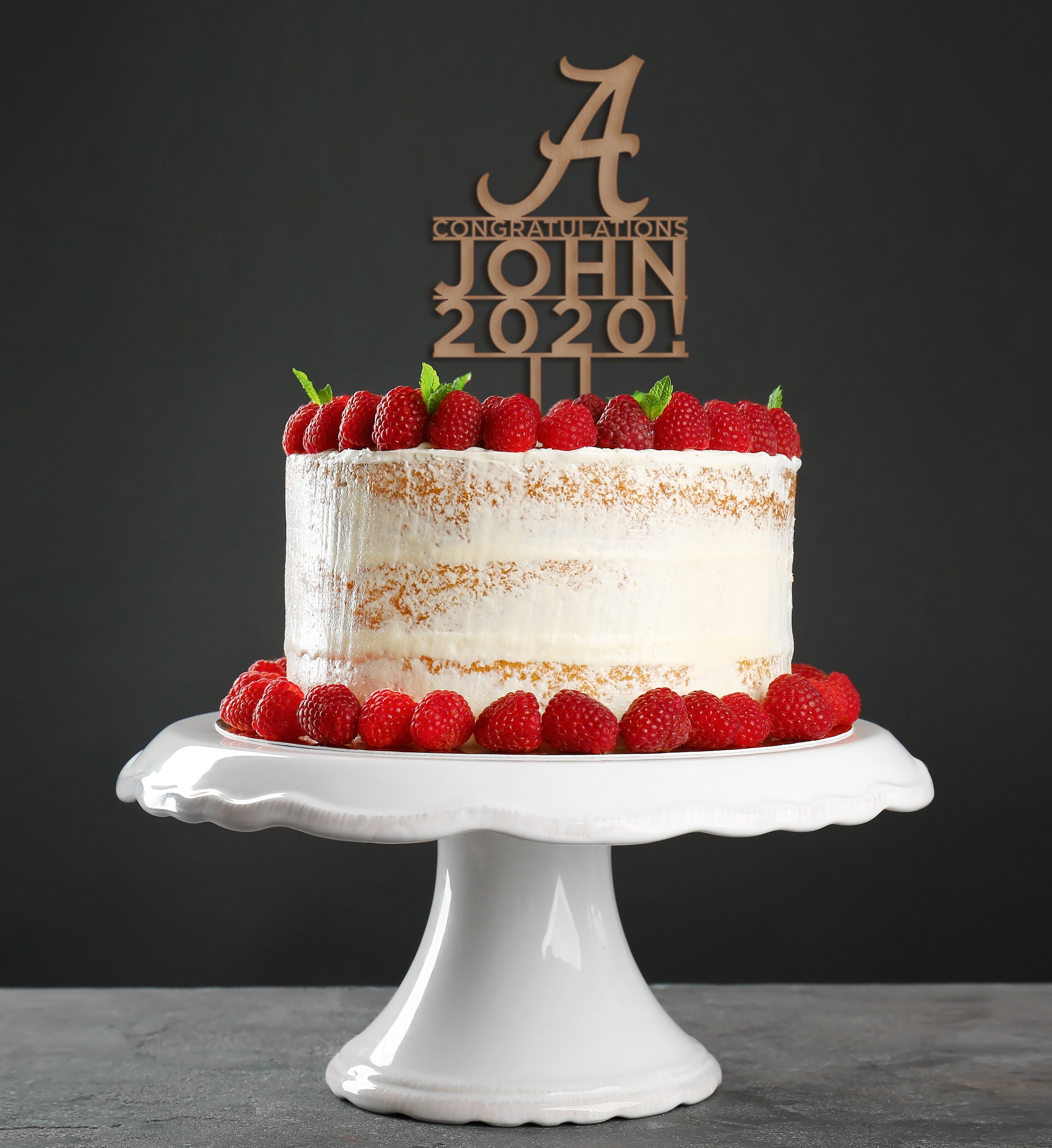 Personalized Cake Topper Graduation Gift Any College Any | Etsy