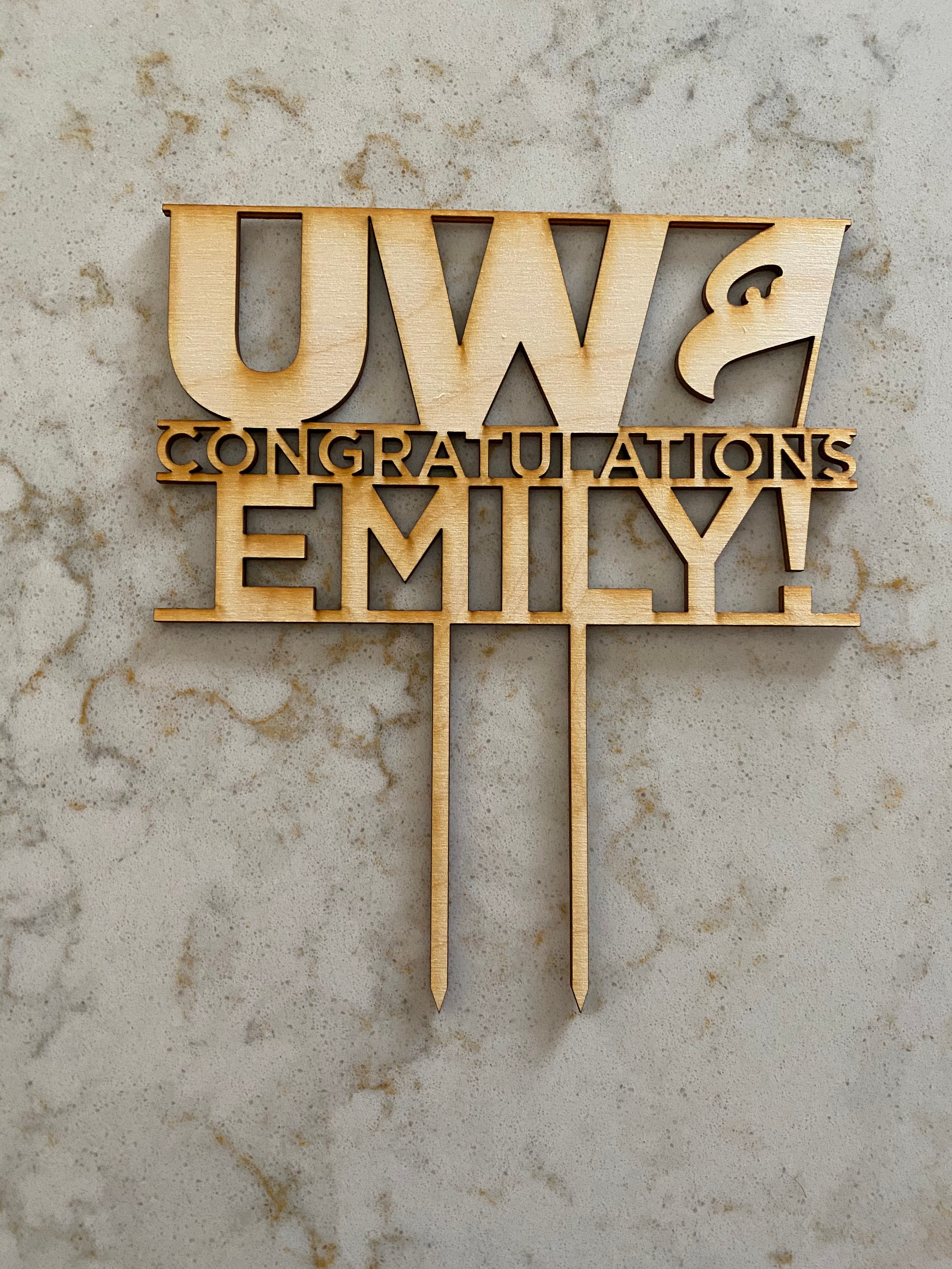 Personalized College Cake Topper Graduation Gift University - Etsy