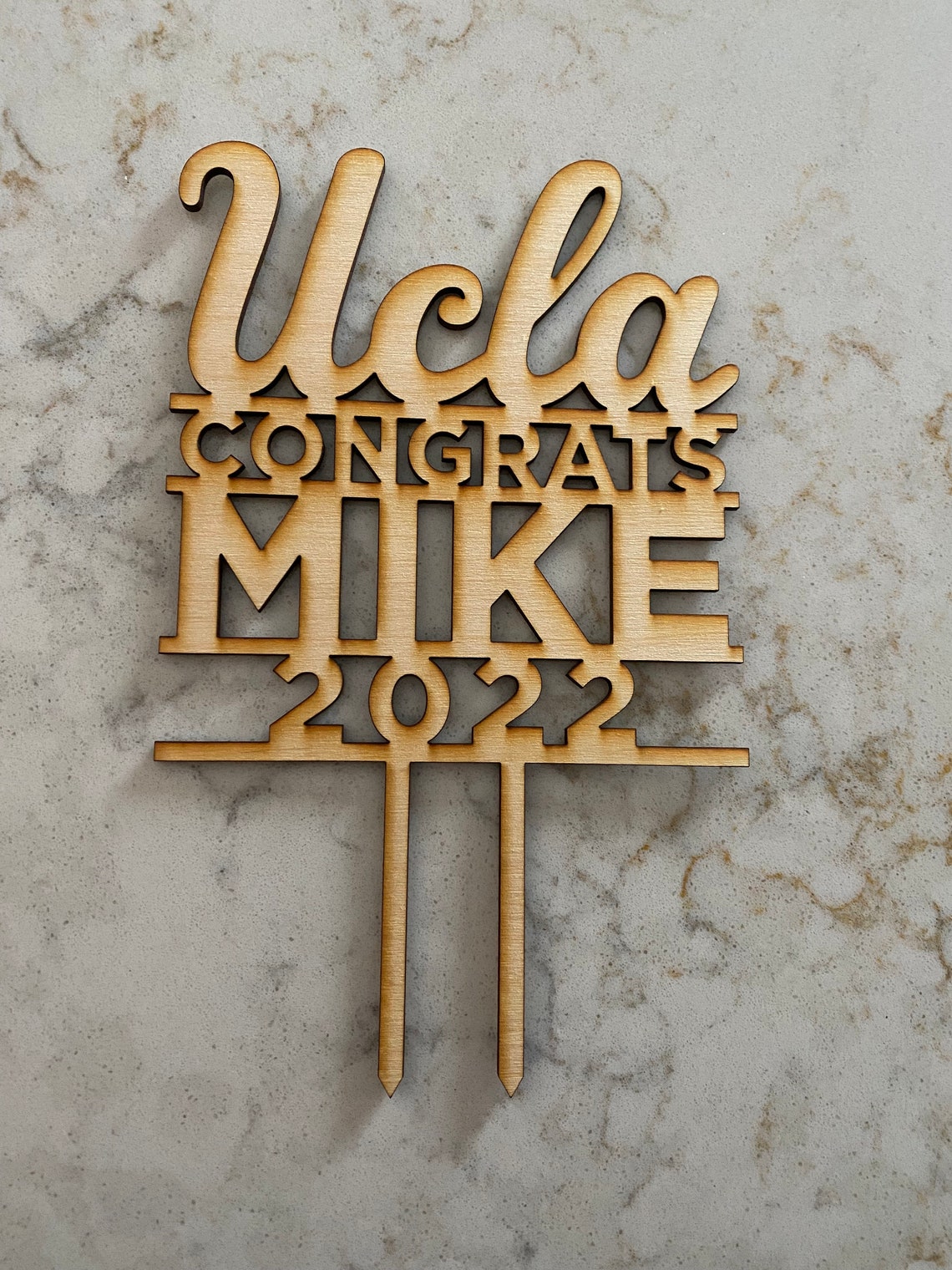 Personalized College Cake Topper Graduation Gift UCLA | Etsy