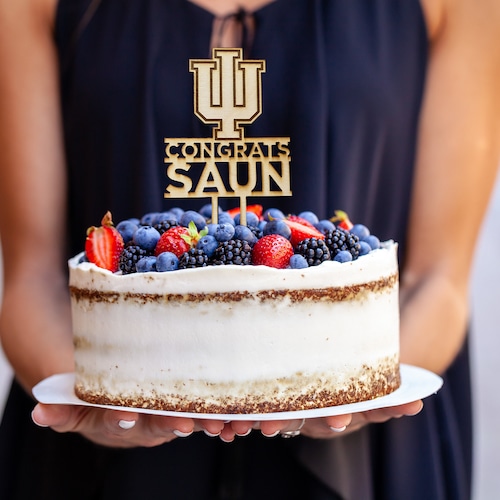 Personalized College Cake Topper Graduation Gift University - Etsy