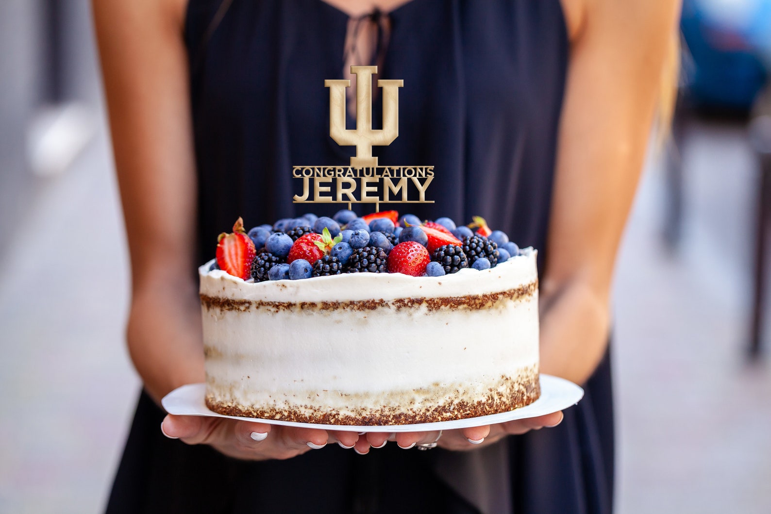 Personalized Cake Topper Graduation Gift Any College Any | Etsy