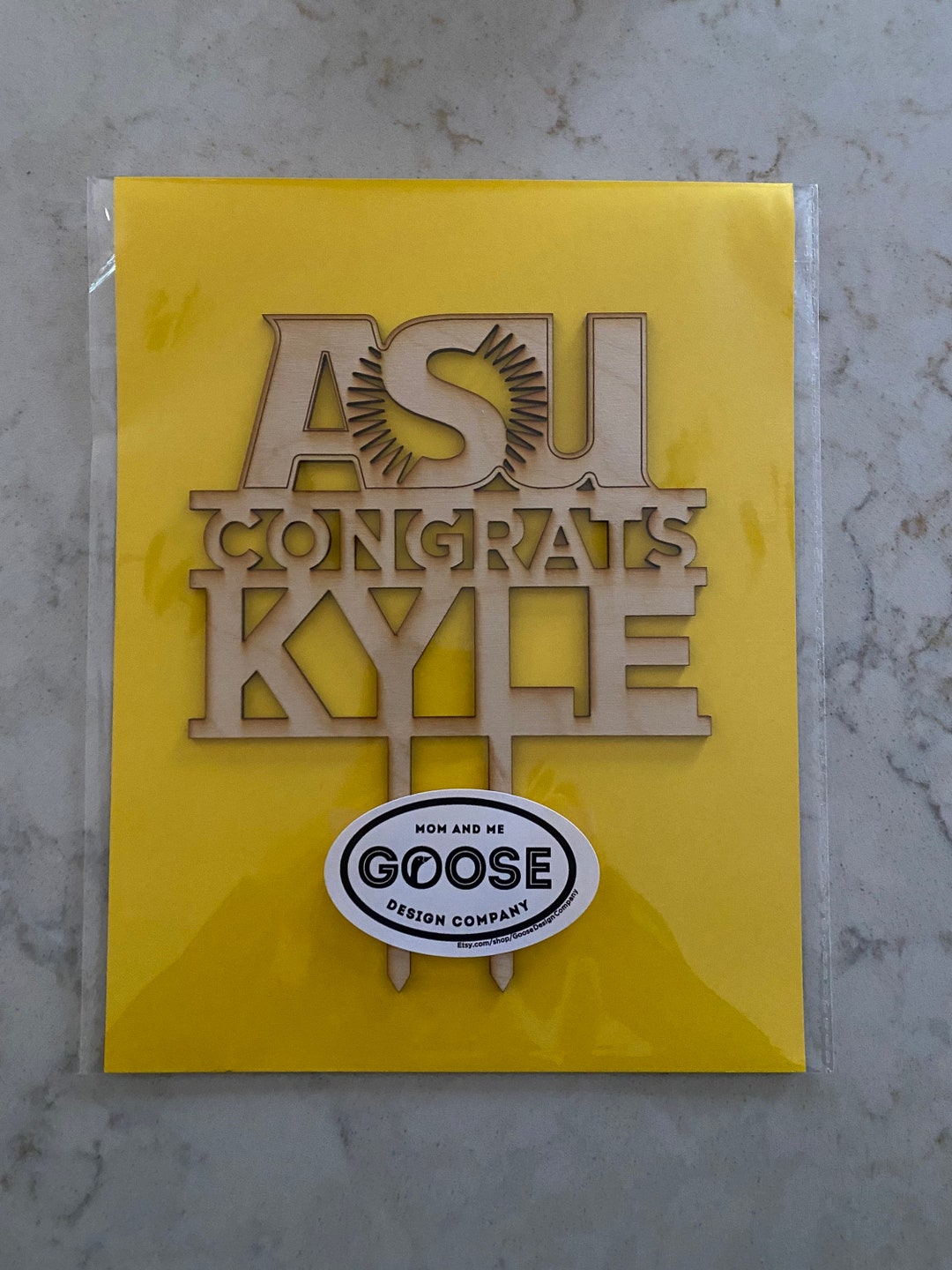 Personalized College Cake Topper ASU Arizona State - Etsy