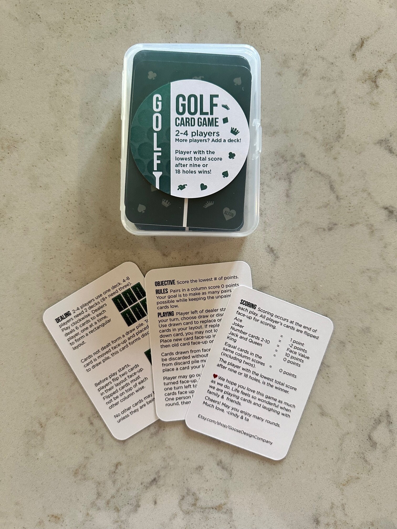 Golf Card Game. 6 Card Golf Card Game. Family Card Game. Father ...