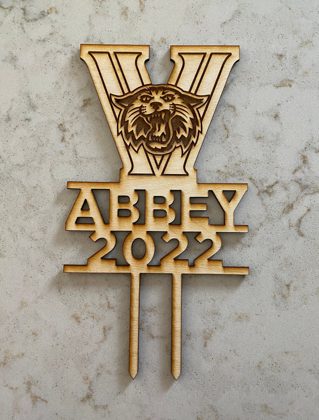 Personalized College Cake Topper, Graduation Gift, Villanova, Villanova ...