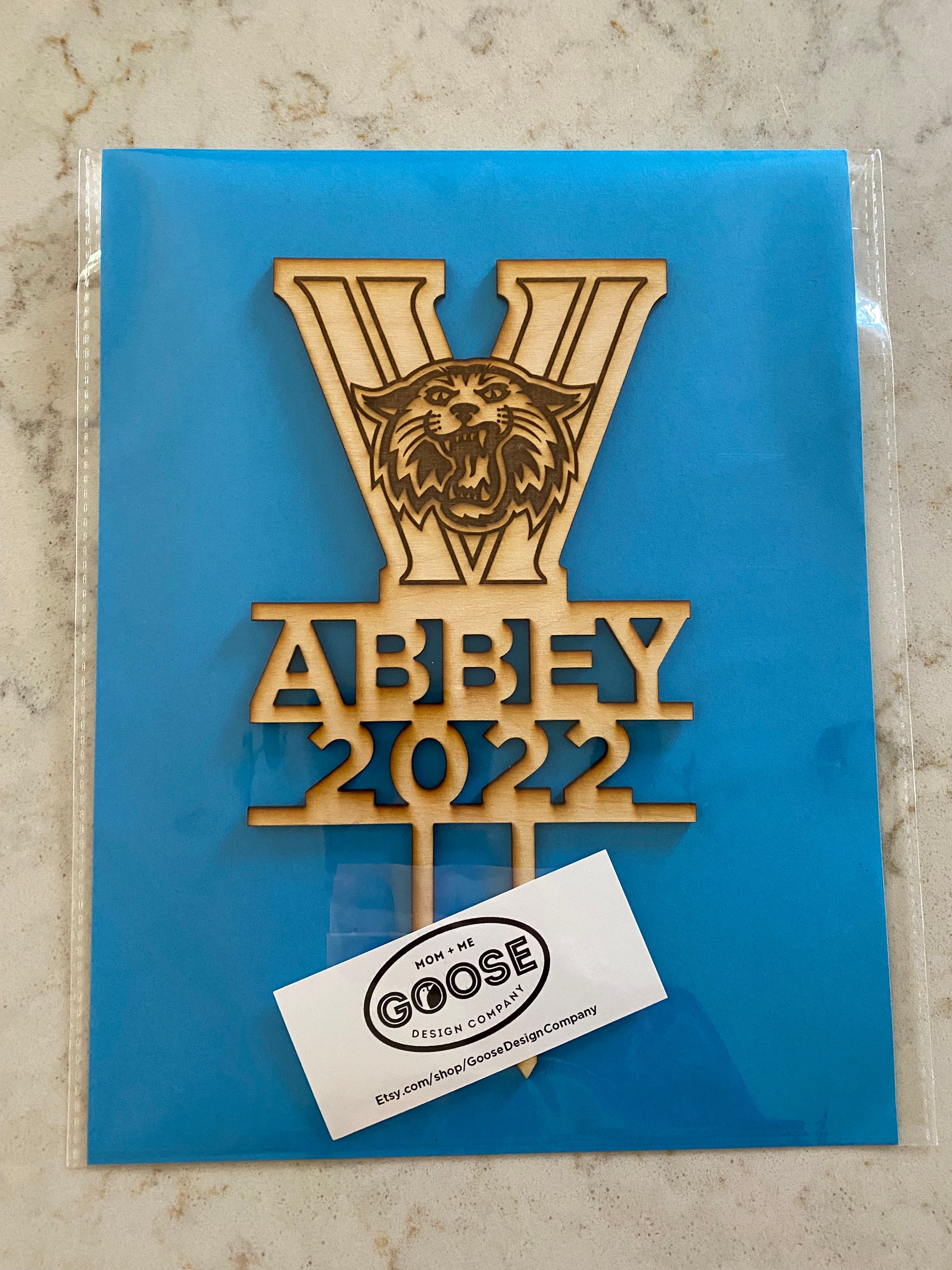 Personalized College Cake Topper Graduation Gift Villanova | Etsy