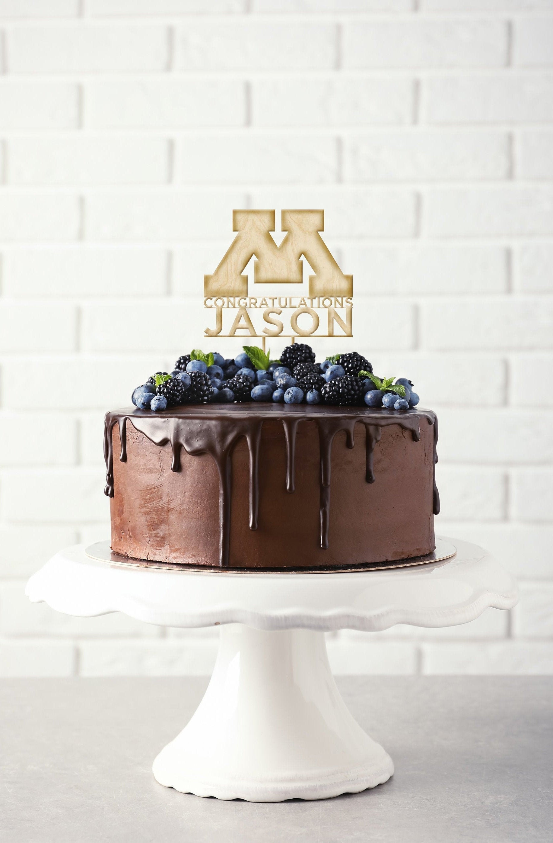 Personalized College Cake Topper Graduation Gift University - Etsy