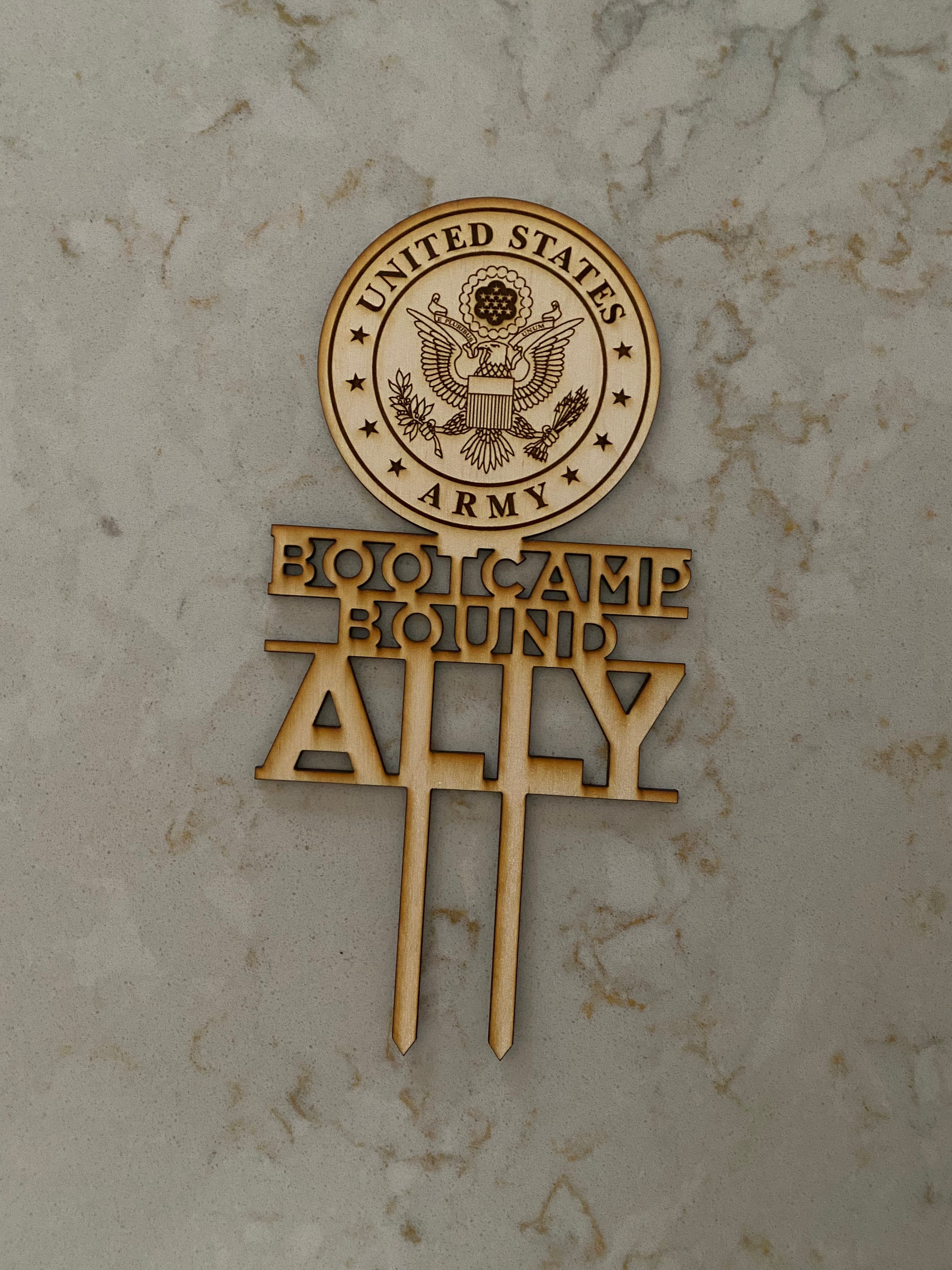 Personalized Army Cake Topper Military Welcome Home - Etsy