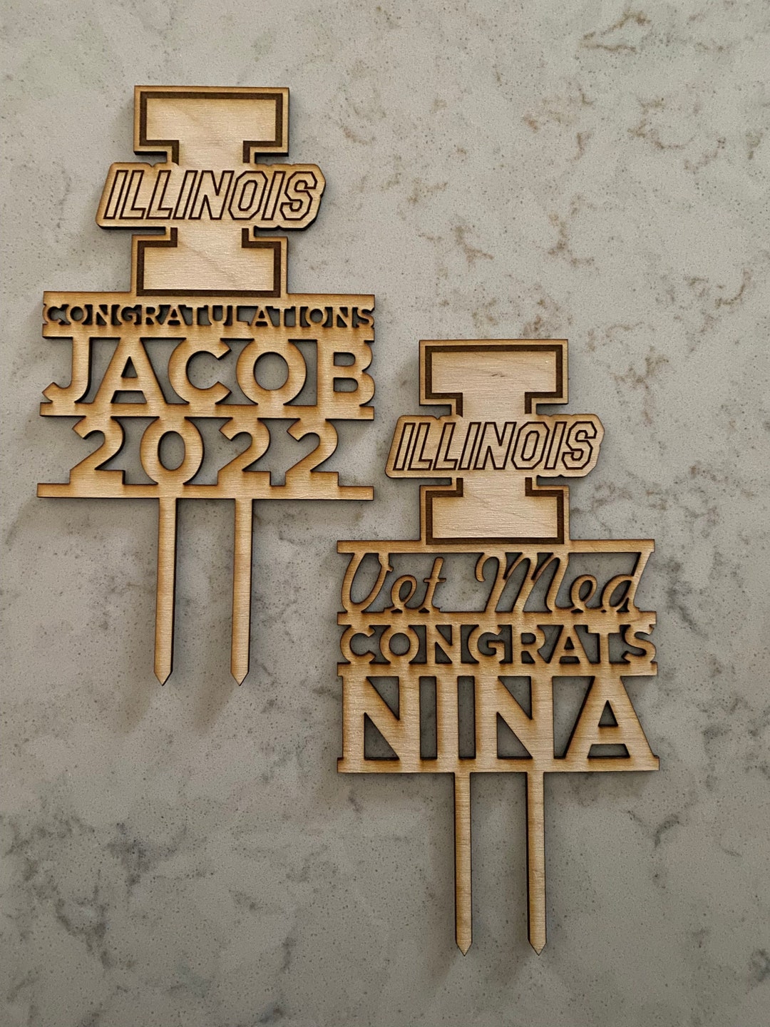 Personalized College Cake Topper, Graduation Gift, University of ...