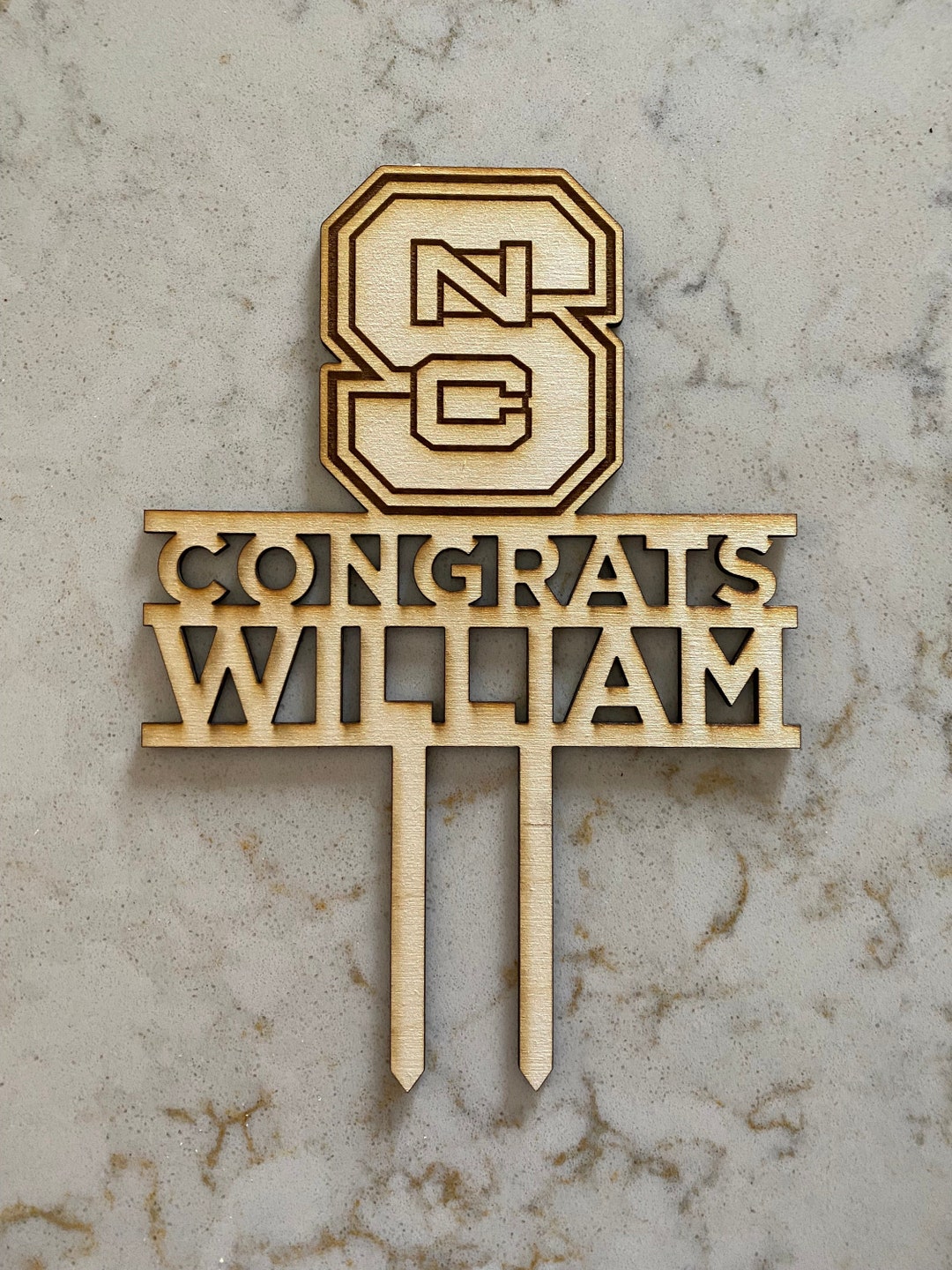 Personalized College Cake Topper Graduation Gift NC State - Etsy