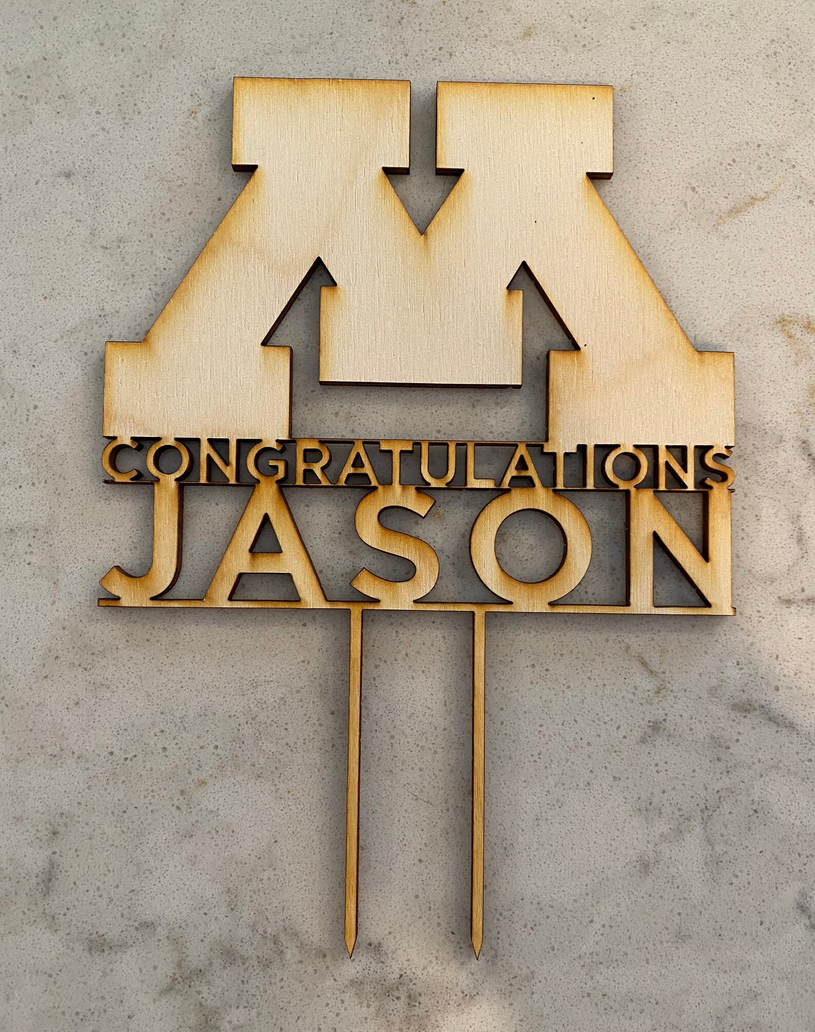 Personalized College Cake Topper Graduation Gift University - Etsy