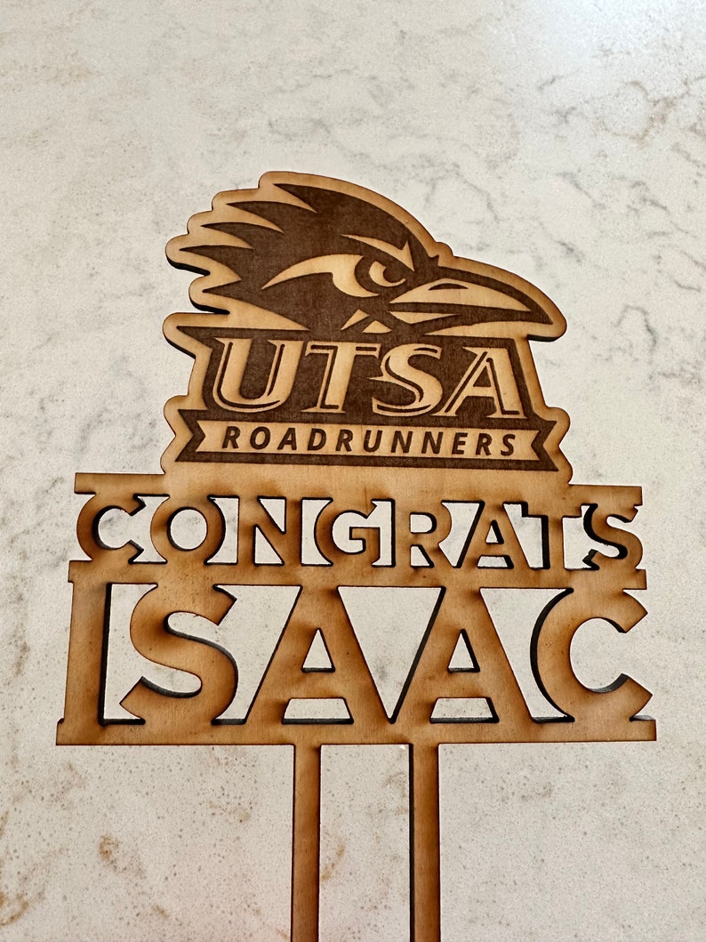 Personalized College Cake Topper Graduation Gift UTSA - Etsy