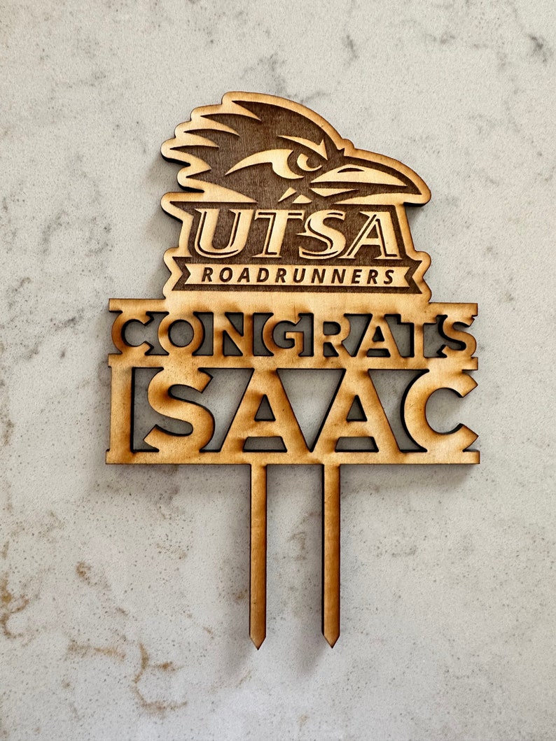 Personalized College Cake Topper Graduation Gift UTSA - Etsy