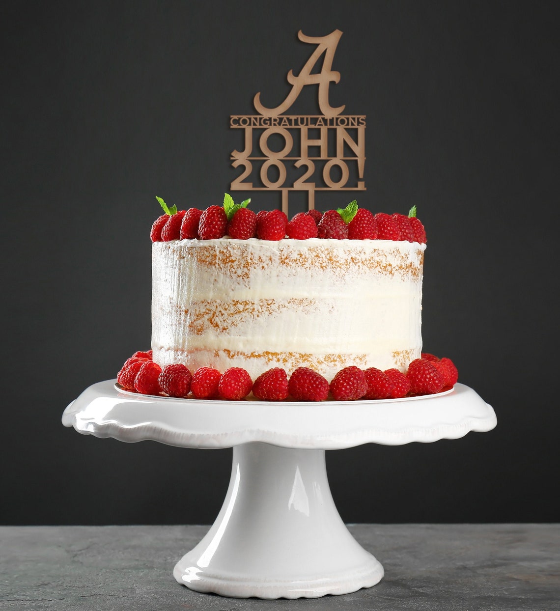 Personalized College Cake Topper, Graduation Gift, University of ...