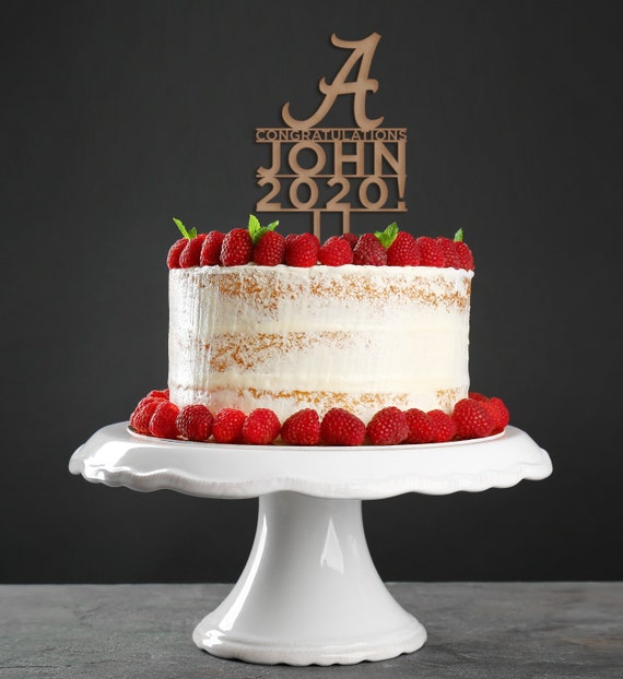 Personalized College Cake Topper Graduation Gift University | Etsy