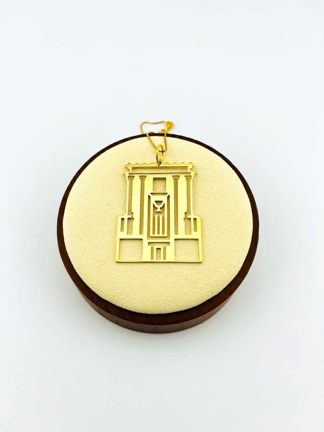 Gold & Silver Temple Mount Jerusalem Pendant | the Temple Pendant ...