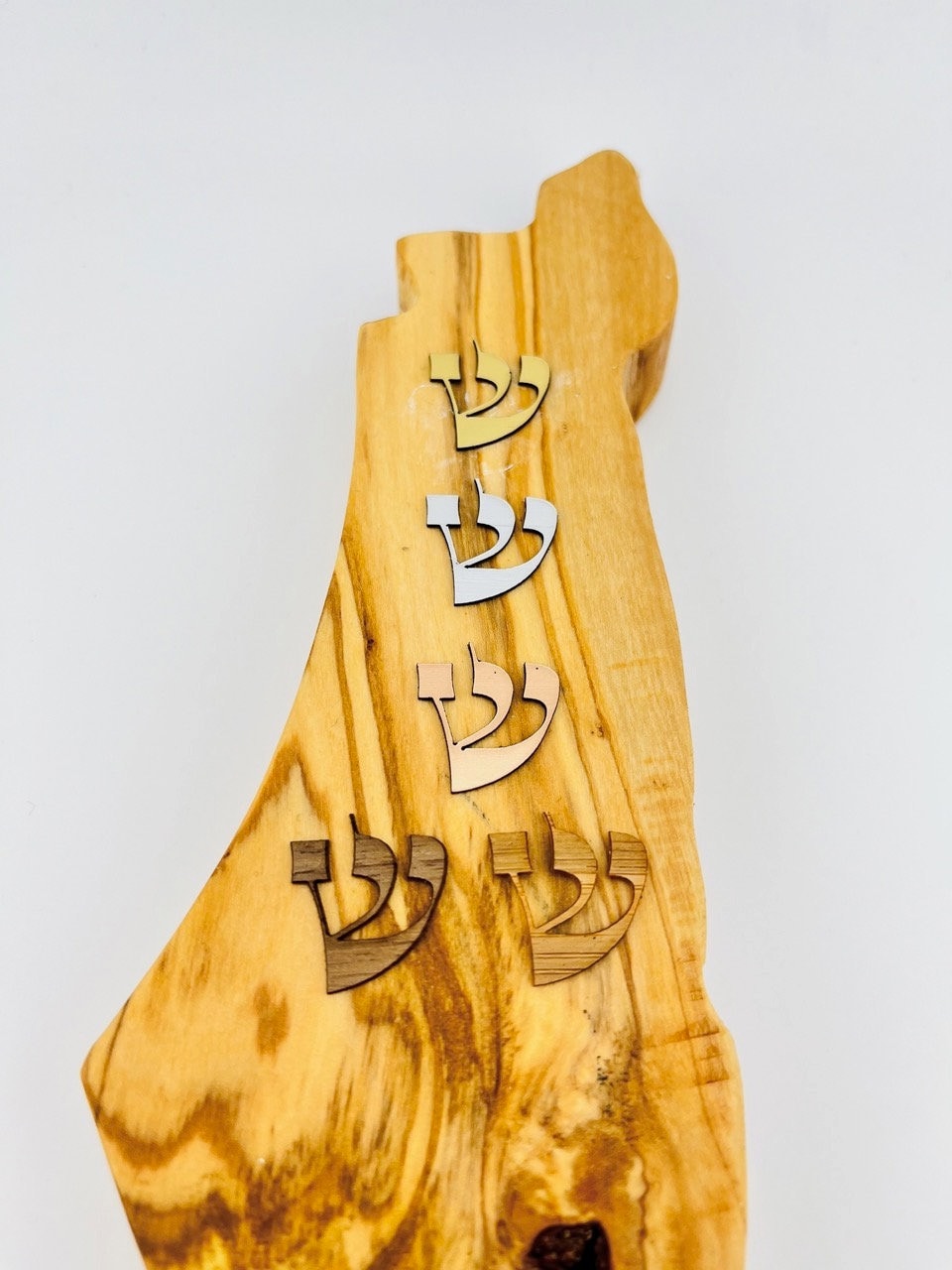 10 Pack Shin for Mezuzah With 3M Adhesive Gold Silver Copper Wood Shin ...