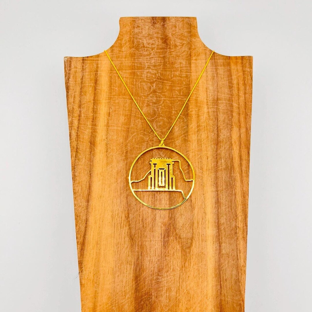 Gold & Silver Temple Mount Jerusalem Pendant | the Temple Pendant ...