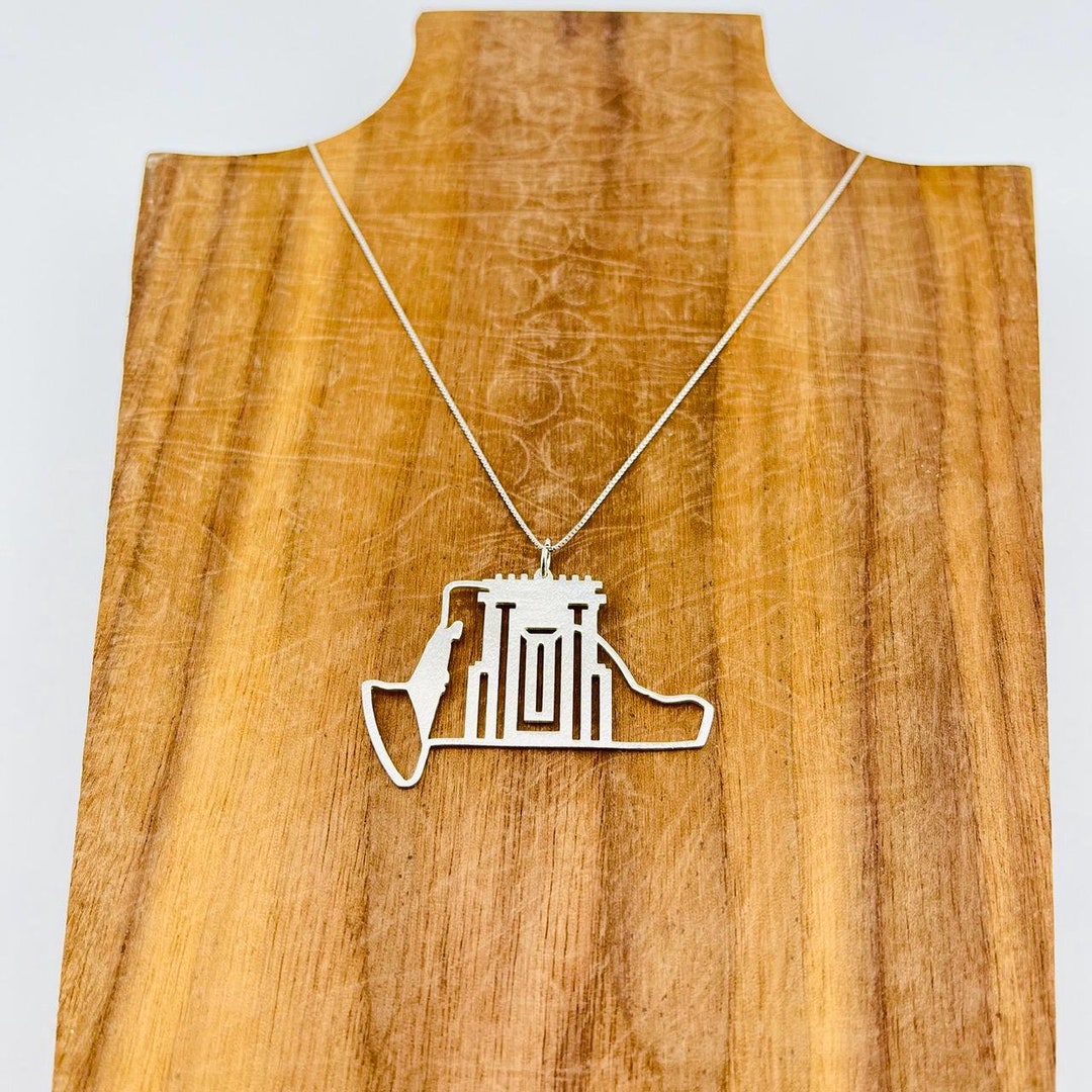 Gold & Silver Temple Mount Jerusalem Pendant | the Temple Pendant ...