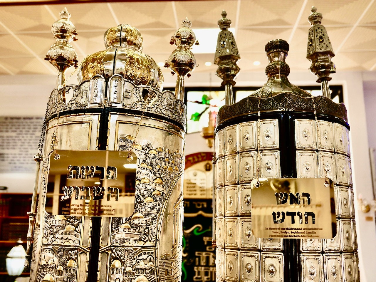 Set of 5-10 Sefer Torah Signs Signs for Torah Scroll With a Gold Chain ...
