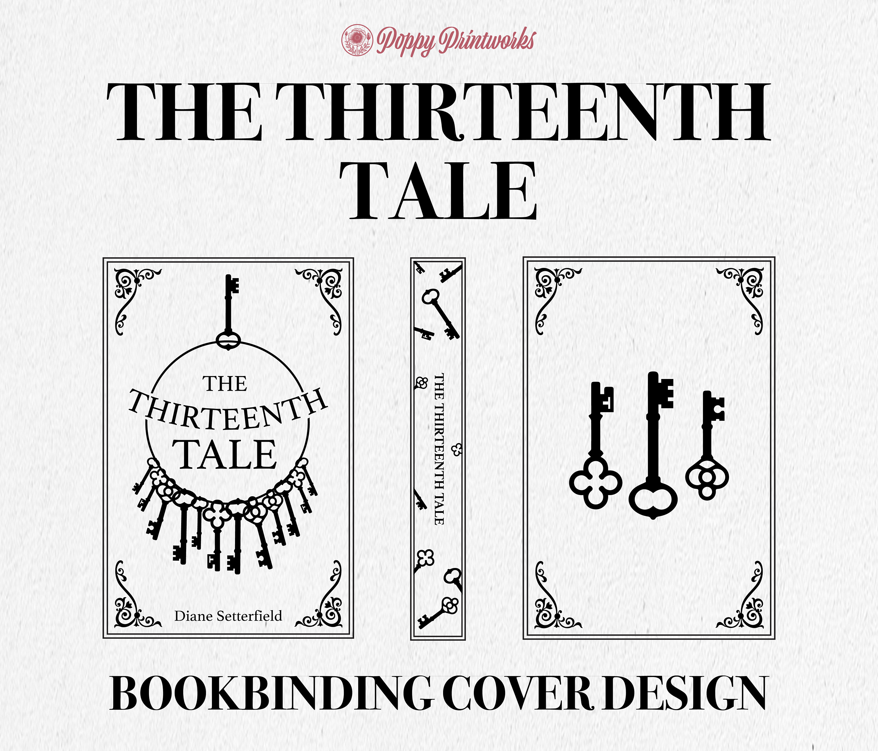 The Thirteenth Tale Bookbinding Cover Design PNG File, Vinyl Book Cover ...