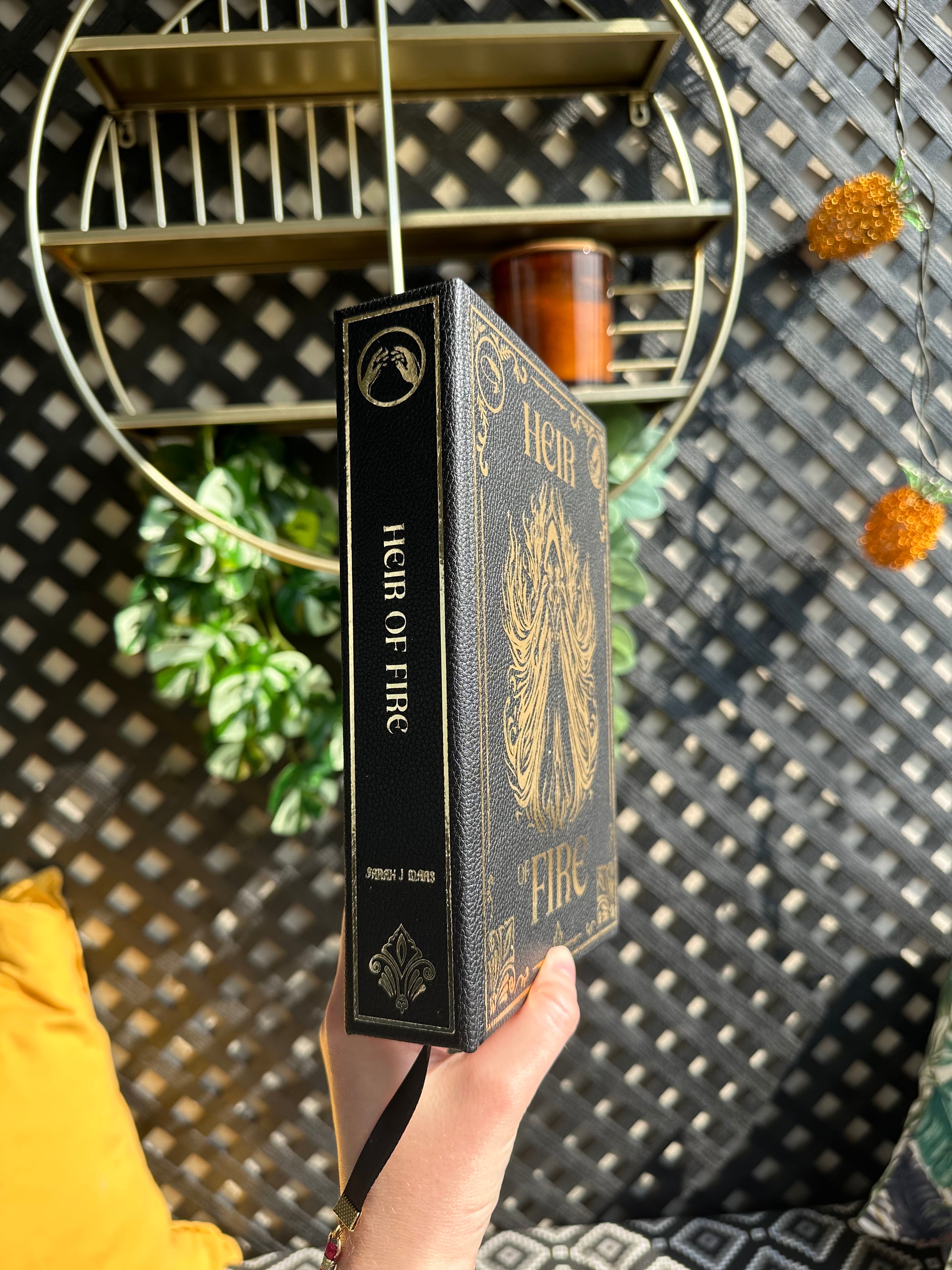 Heir of Fire Bookbinding Cover Design PNG File, Throne of Glass Book 4 ...