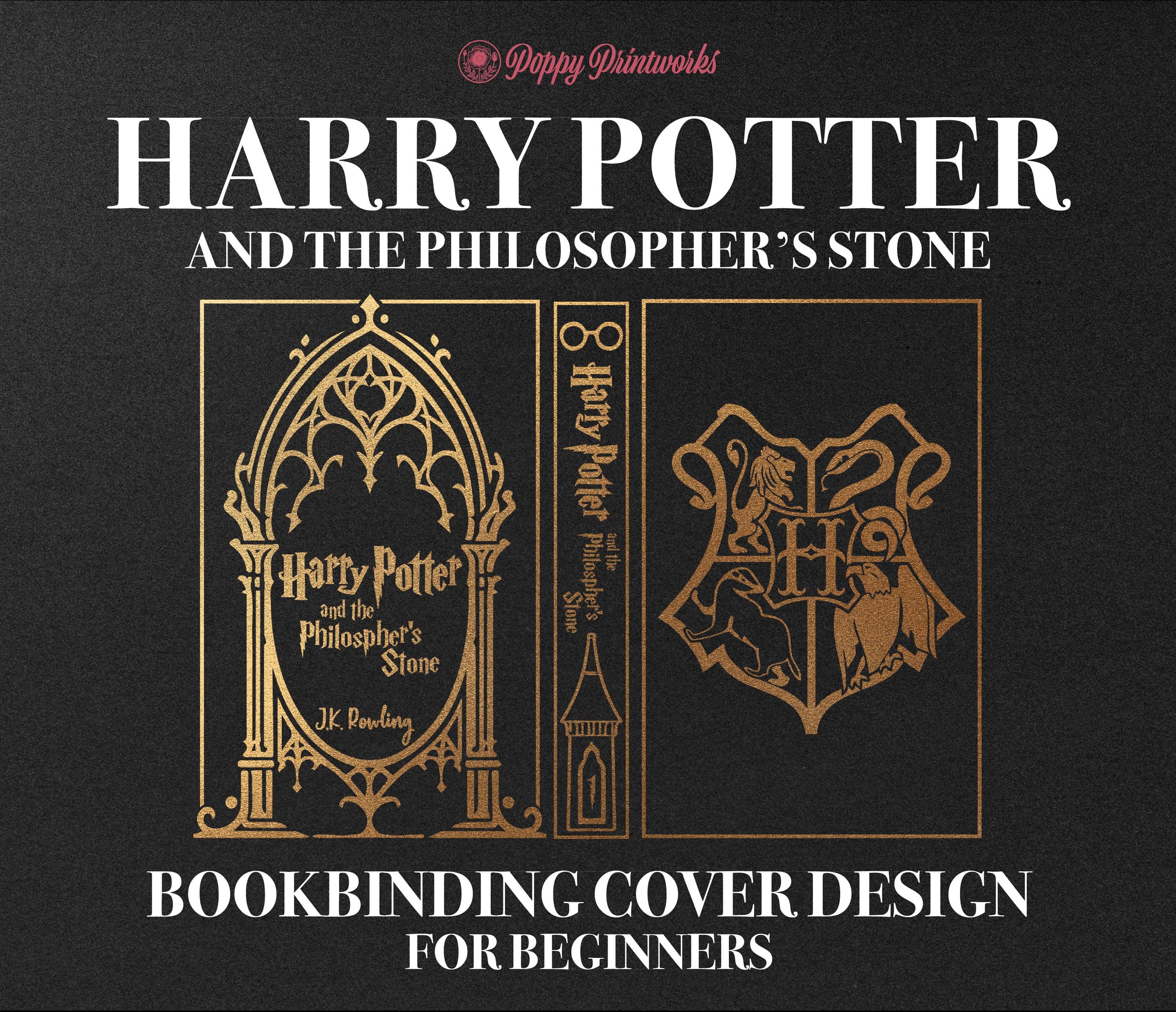 Harry Potter & the Philosopher's Stone Bookbinding Cover Design PNG ...