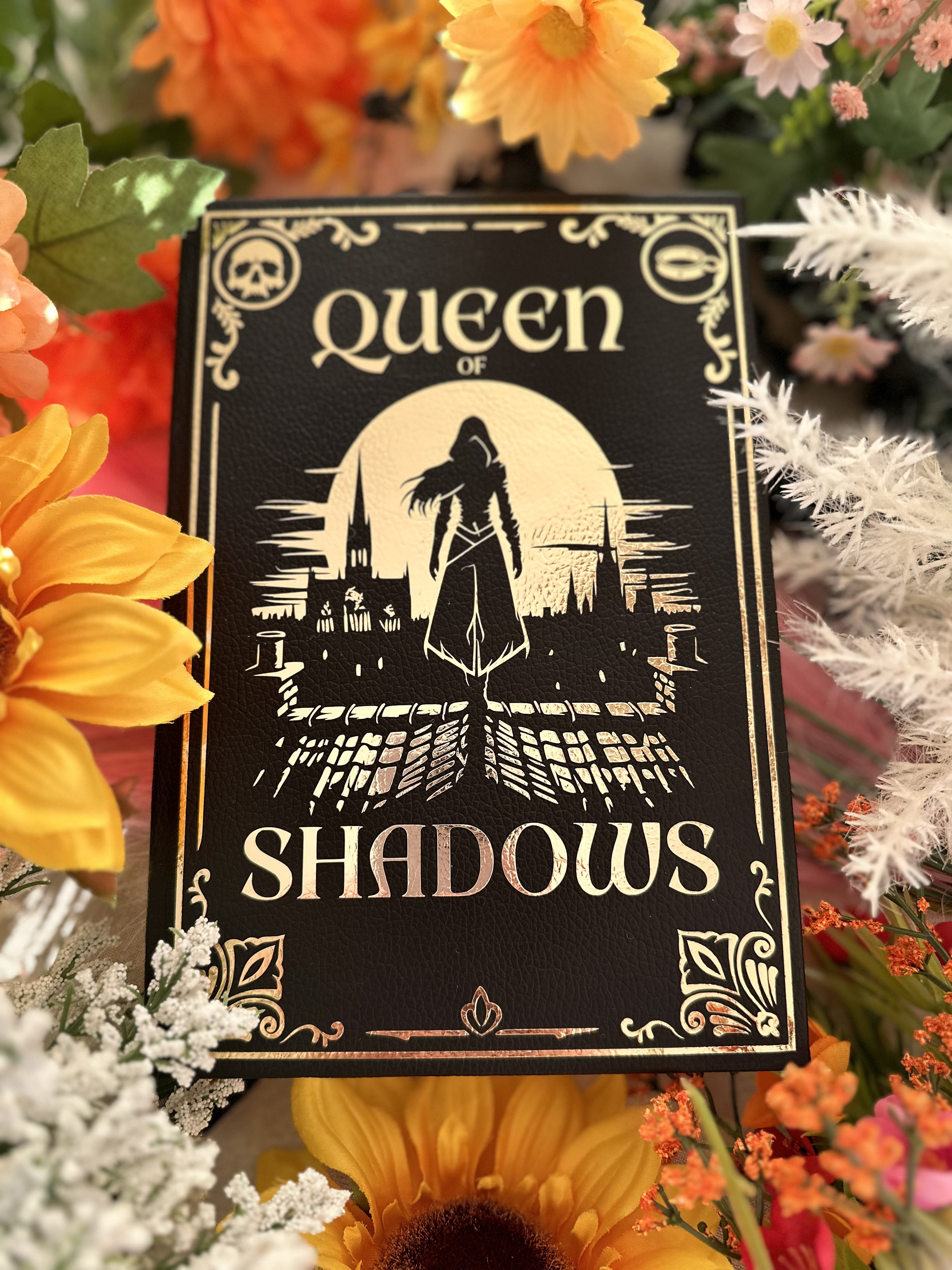 Queen of Shadows Bookbinding Cover Design PNG File, Throne of Glass ...