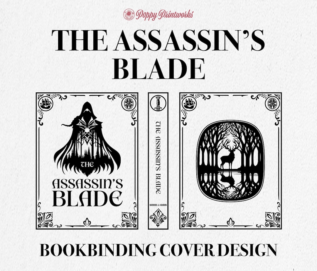 The Assassin's Blade Bookbinding Cover Design PNG File, Throne of Glass ...