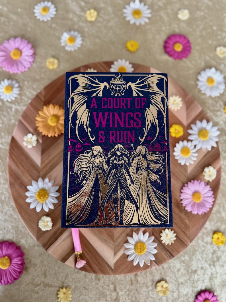 A Court of Wings & Ruin Bookbinding Cover Design PNG File, ACOTAR Book ...