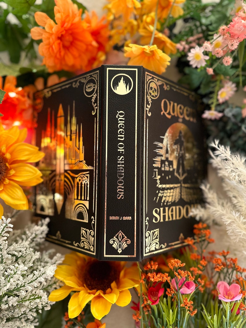 Queen of Shadows Bookbinding Cover Design PNG File, Throne of Glass ...