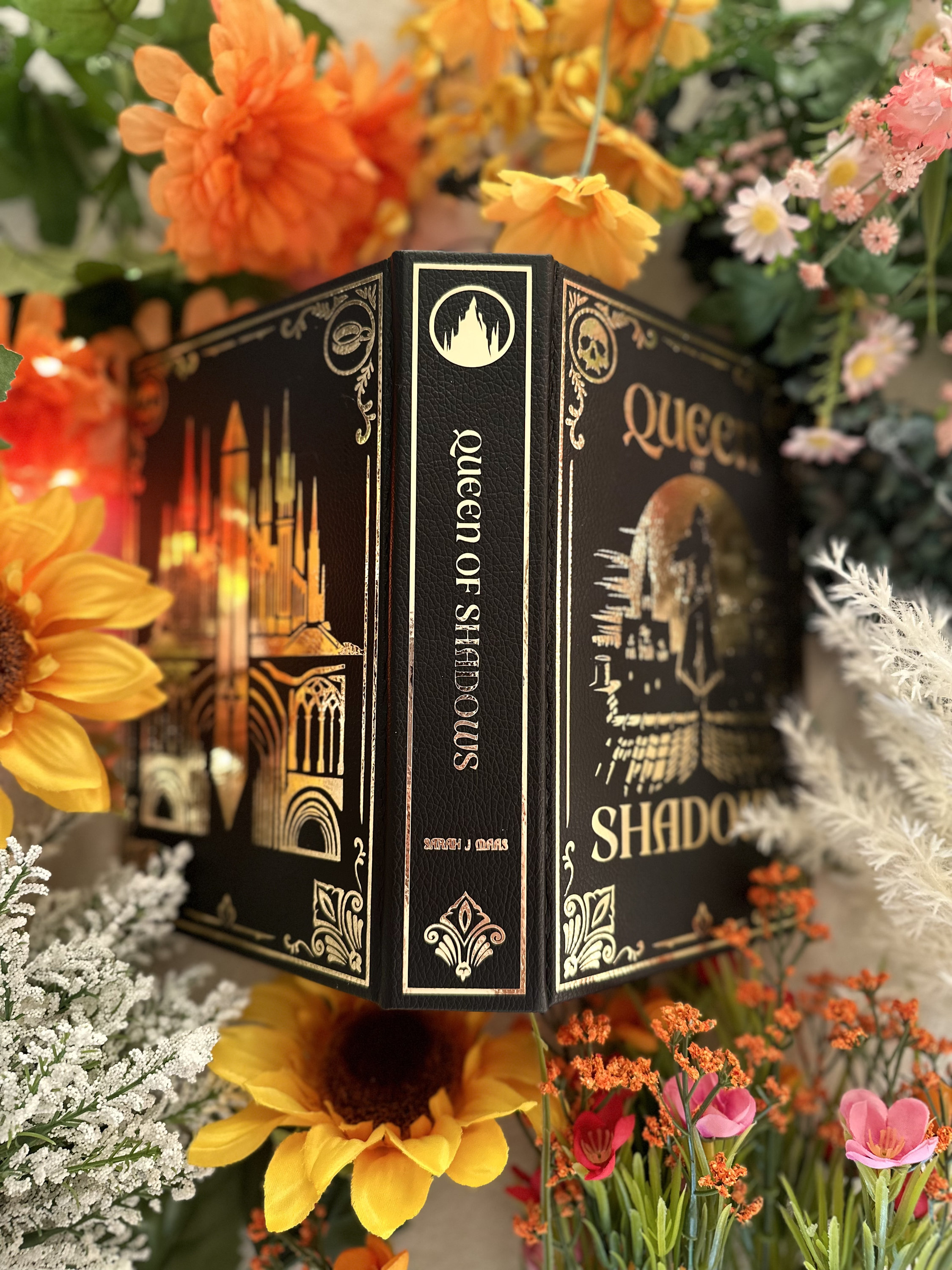 Queen of Shadows Bookbinding Cover Design PNG File, Throne of Glass ...