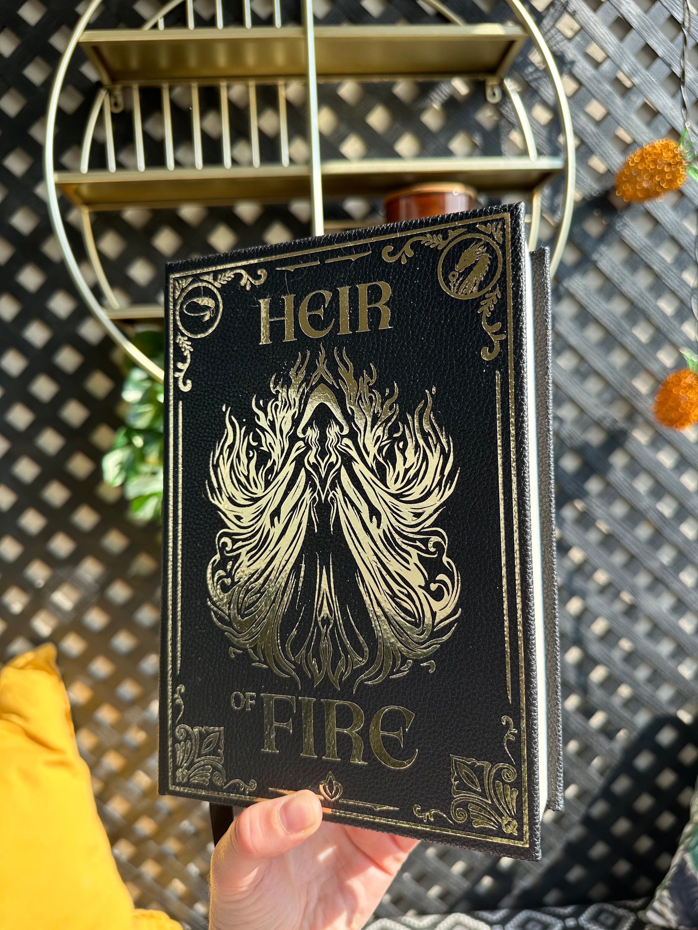 Heir of Fire Bookbinding Cover Design PNG File, Throne of Glass Book 4 ...