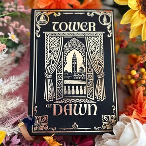 Tower of Dawn Bookbinding Cover Design PNG File, Throne of Glass Book 7 ...