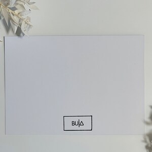 Thank You Card Modern Graphic Monstera Leaves Algae Corals Fish Waves ...