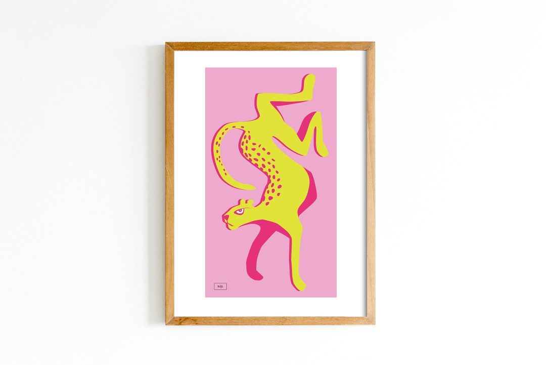 Leopard Bujaboom A4 Art Print, Poster, Illustration LIMIT EDITION of 10 ...