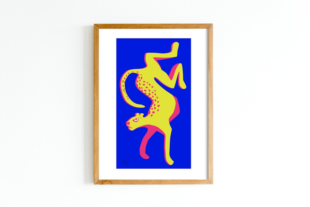 Leopard Bujaboom A4 Art Print, Poster, Illustration LIMIT EDITION of 10 ...