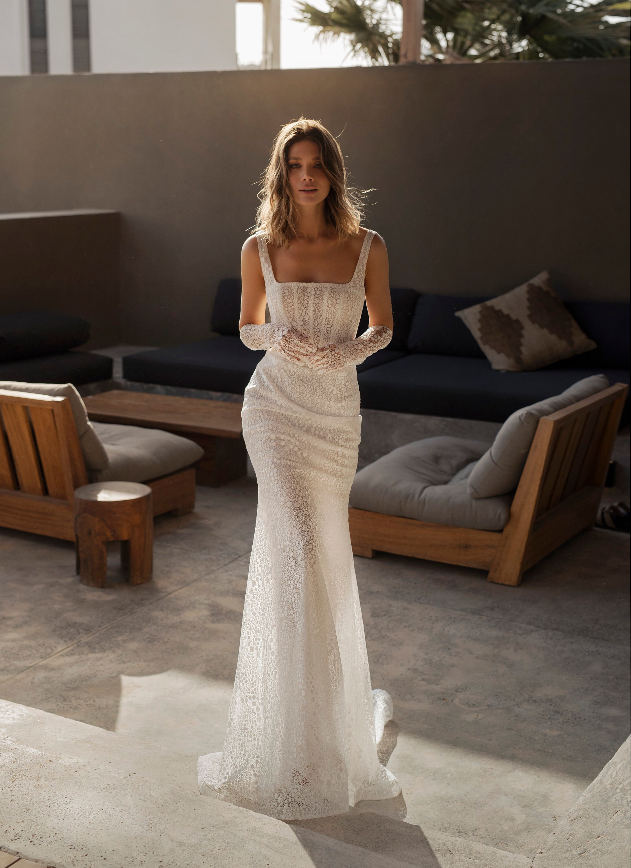 Mermaid Fitted Fit and Flare Sleeveless Wide Straps Square - Etsy