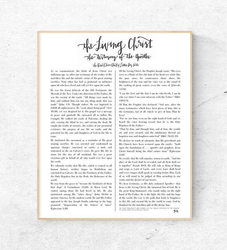 Proclamations Bundle PRINTABLES the Church of Jesus Christ of Latter ...