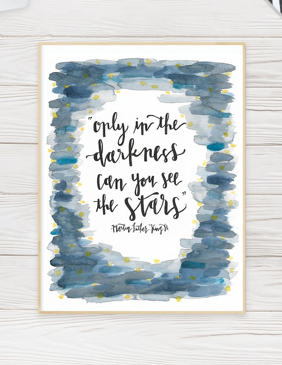 PRINTABLE Calligraphy Quote With Watercolor Only in the | Etsy