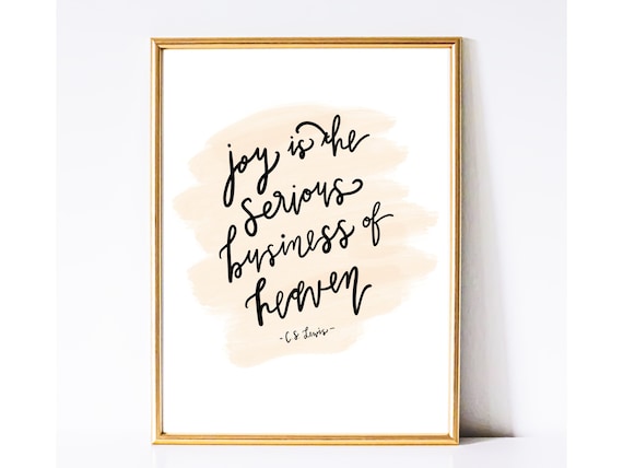 PRINTABLE C.S. Lewis Calligraphy Quote Blush Watercolor - Etsy