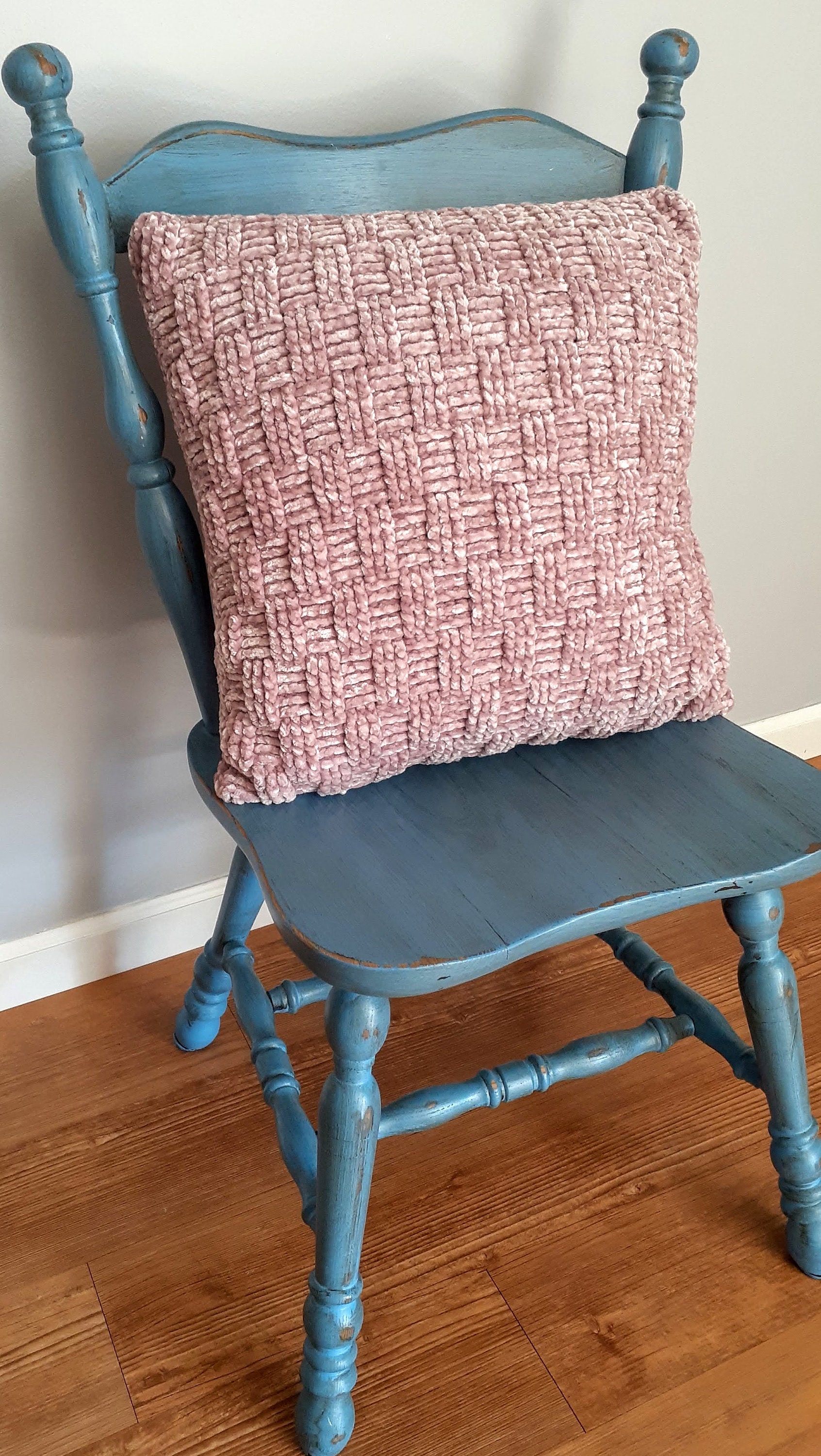 Woven Velvet Pillow Crochet Pattern Only Handmade Pillow - Etsy