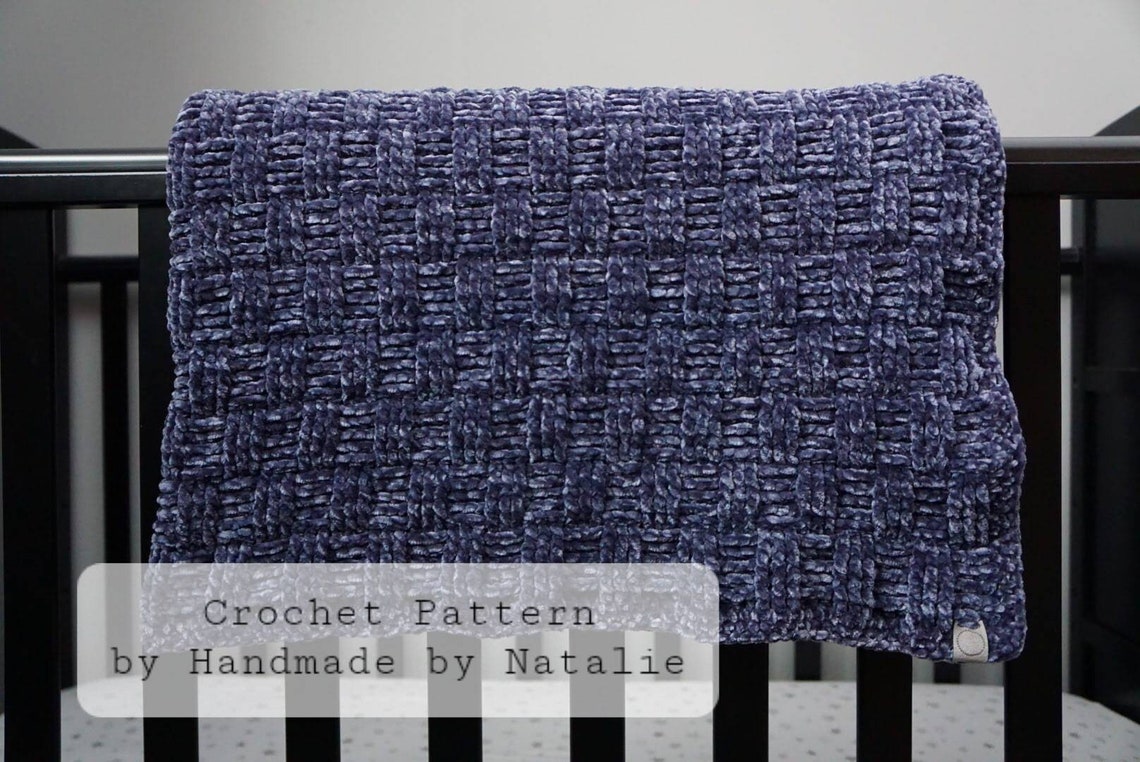 Woven Velvet Baby Blanket Handmade Baby Blanket Crochet - Etsy