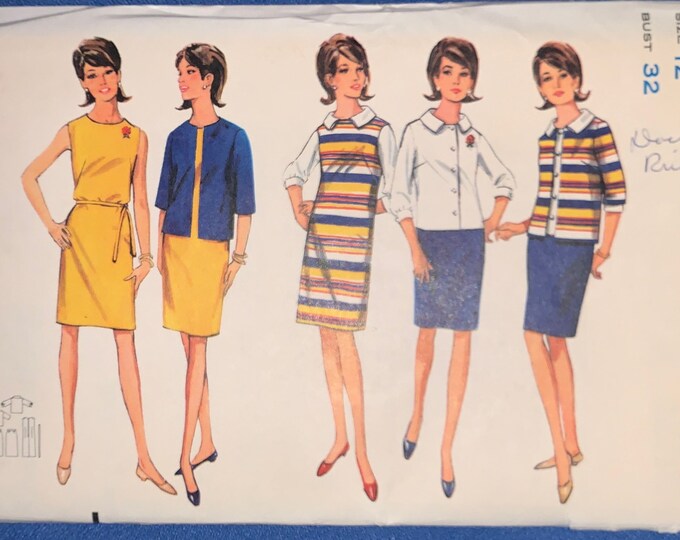 Uncut 1970 Jumpsuit Pattern in Two Lengths, Simplicity 8787 Size 12 ...