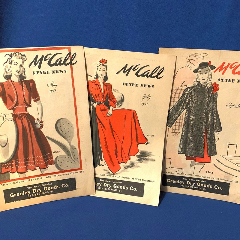 Mccall 1941 Pattern - Etsy