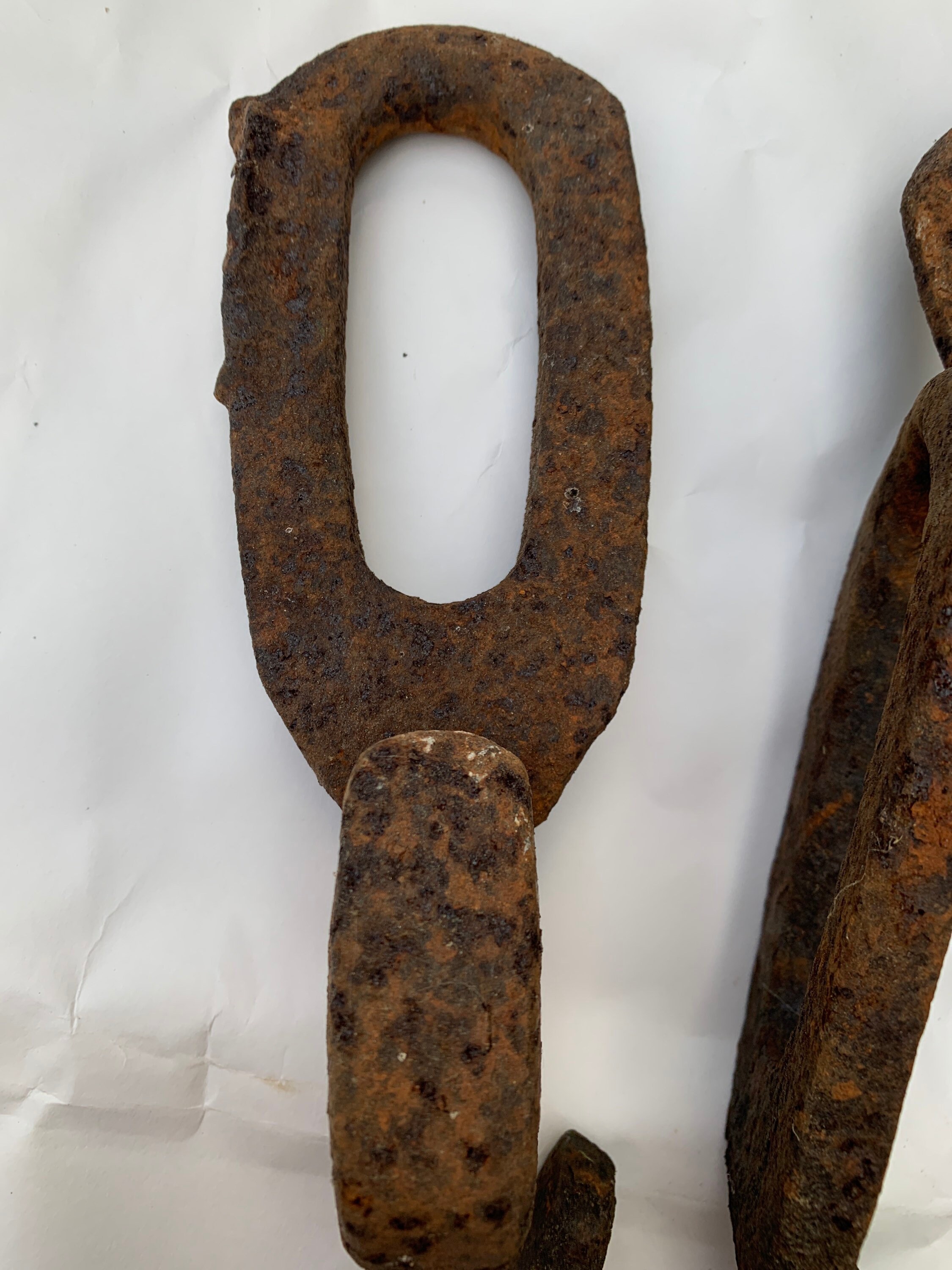 Vintage Giant Rusty Steel Hook, Salvaged Drag Link Hook - Etsy