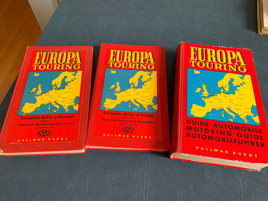 Your Choice 1960’s Europa Touring Map Book, AAA Map Books of Europe - Etsy